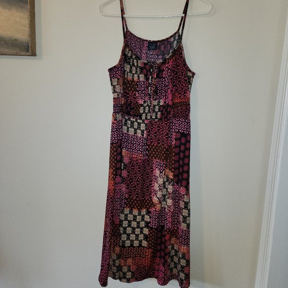 Faded Glory | Dresses | Womens Faded Glory Spaghetti Strap Muticolored ...